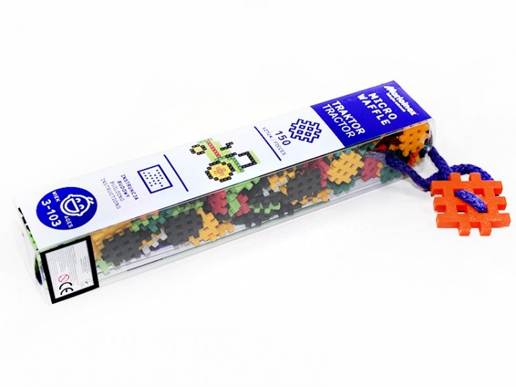 Конструктор MICRO WAFFLE "TRACTOR" ТРАКТОР (150 деталей) Marioinex ...
