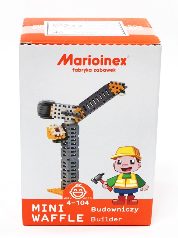 Конструктор MINI WAFFLE "BUILDER" БУДІВЕЛЬНИК (60 деталей) Marioinex ...
