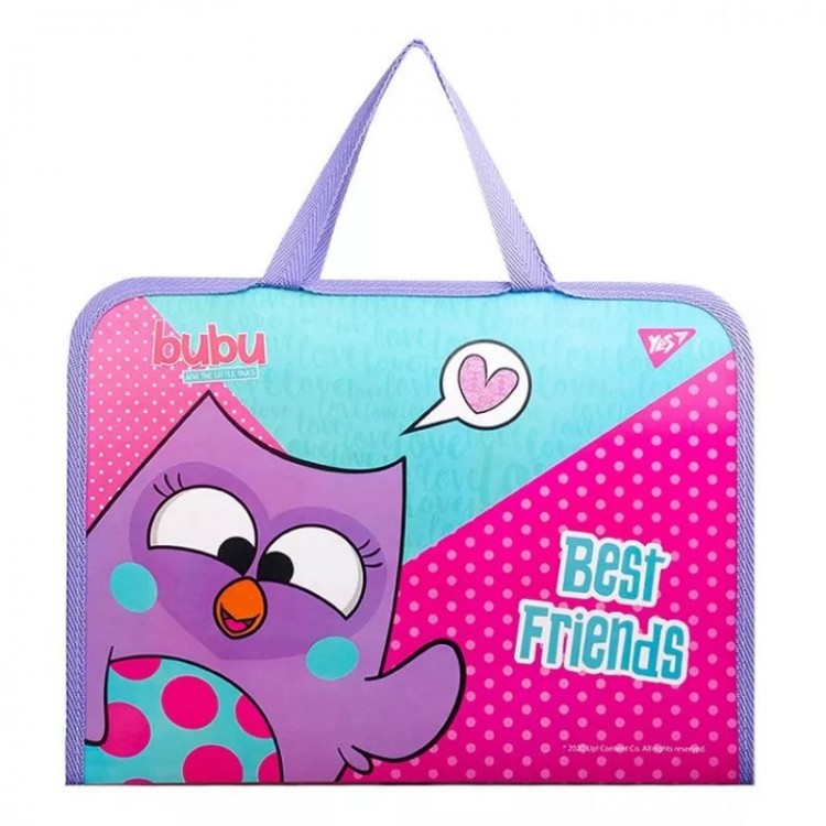 Папка-портфель на блискавці YES /491873/ "Bubu" з ткан. ручк. (463339)