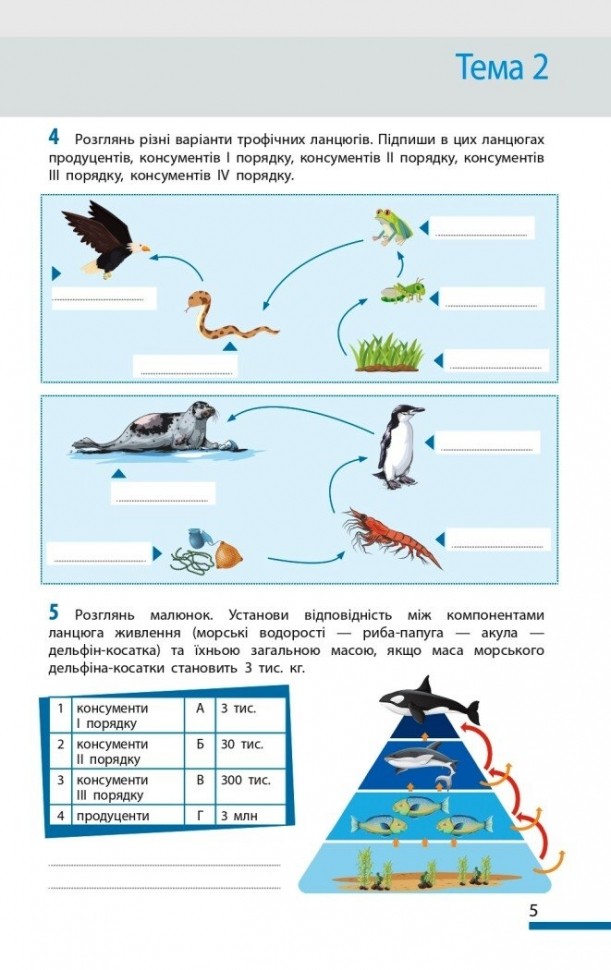 НУШ Біологія 7 клас. Робочий зошит. Тагліна, Самойлов, Довгаль (Укр ...