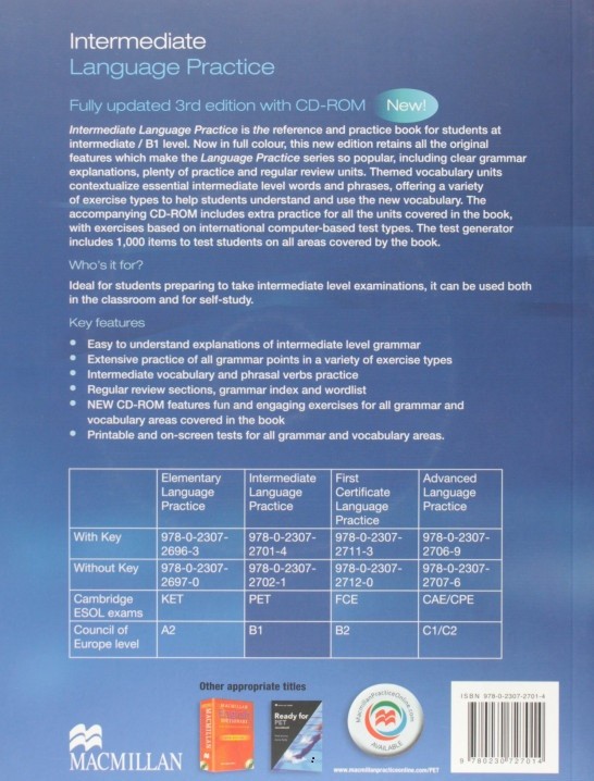 Посібник Intermediate Language Practice New Edition + CD-ROM With Key ...