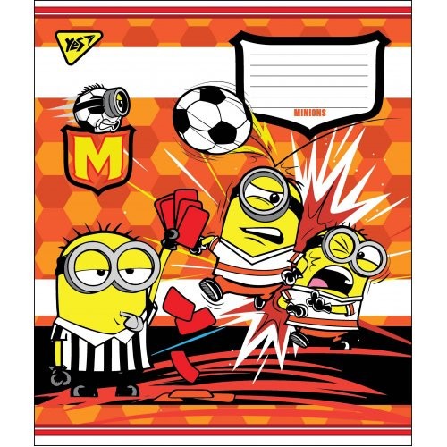 Зошит учнівський YES 12 аркушів, коса лінія без д/л /764517/ "MINIONS ...