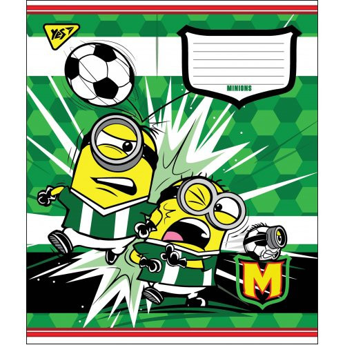 Зошит учнівський YES 12 аркушів, коса лінія без д/л /764517/ "MINIONS ...